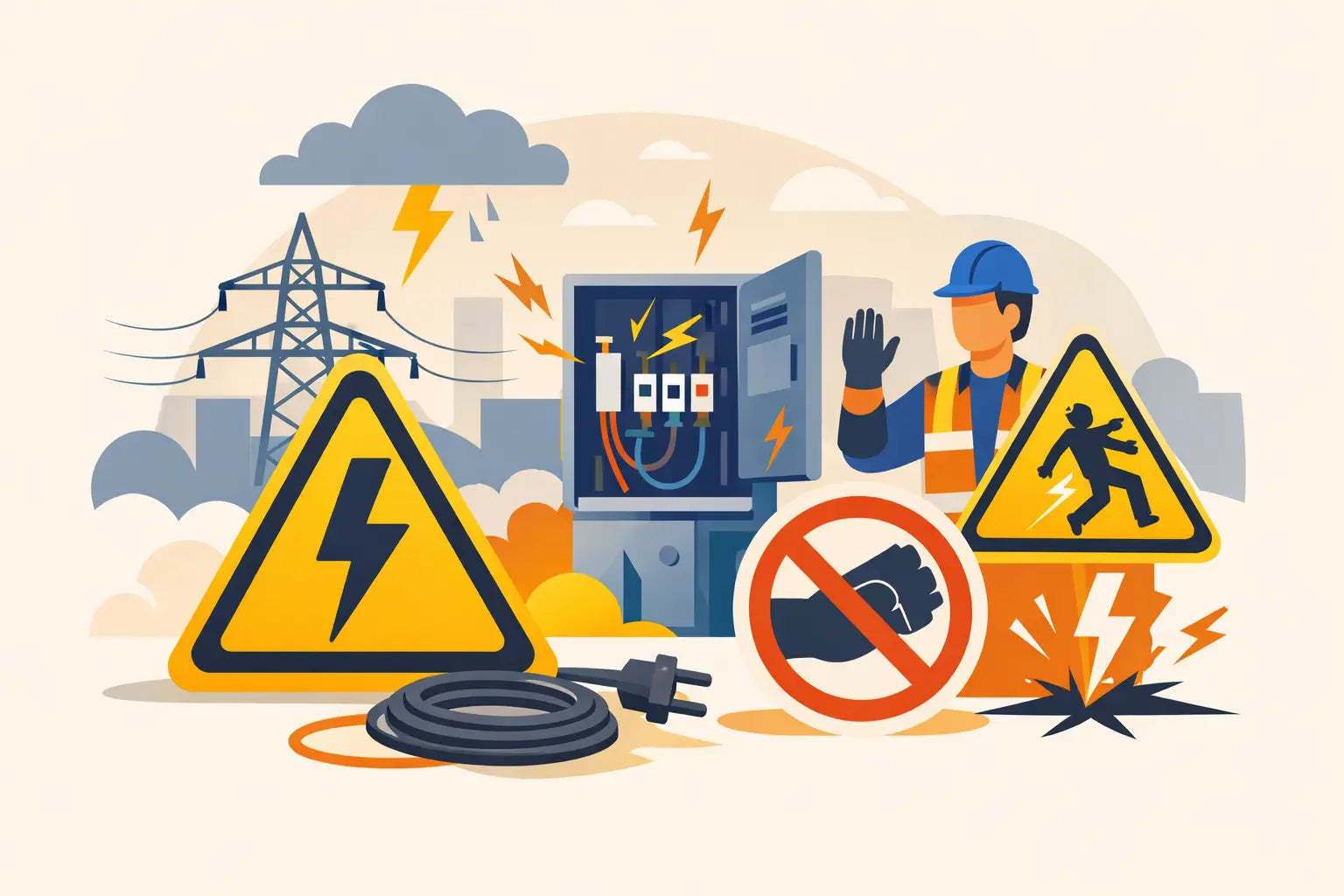 Electrical Hazard Warning Signs Explained – The Safety Sheep Store