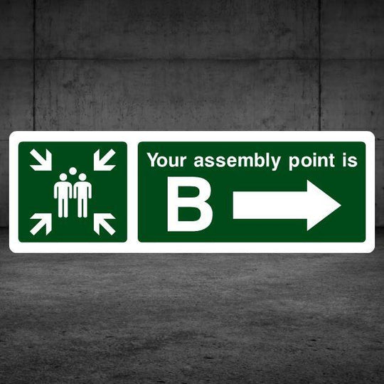 Assembly Point Signs – Safe Emergency Gathering Signs – The Safety ...