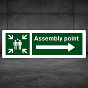 Assembly Point Signs – Safe Emergency Gathering Signs – The Safety ...