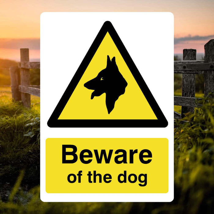 Beware Of The Dog Warning Sign | Safety Sheep UK – The Safety Sheep Store