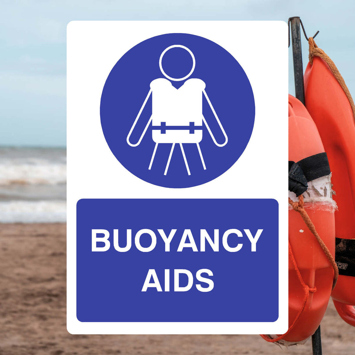 Buoyancy Aids Safety Sign – Water Safety Compliance UK – The Safety ...