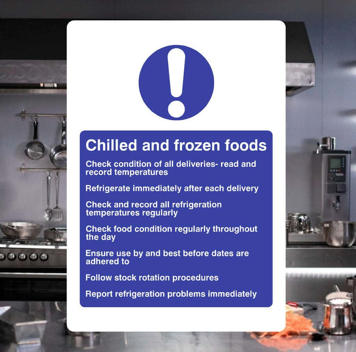 Chilled & Frozen Foods Instructions Sign – The Safety Sheep Store