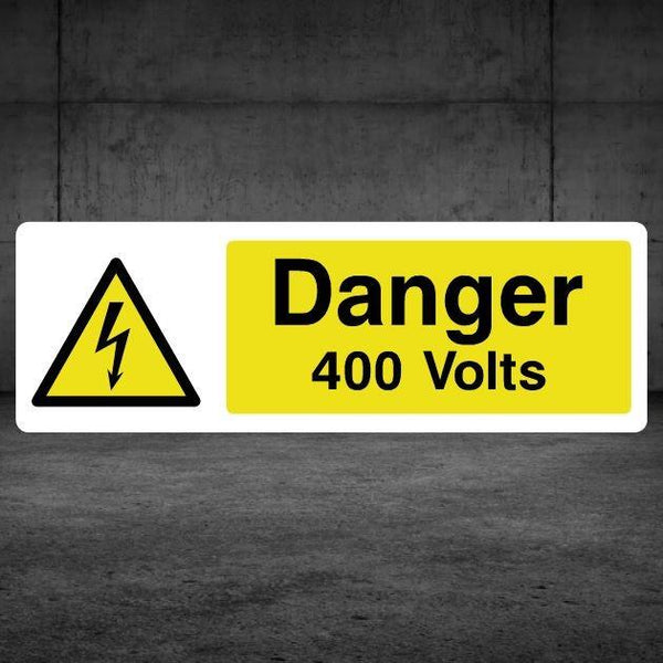 Danger 400 Volts Sign - The Safety Sheep Store