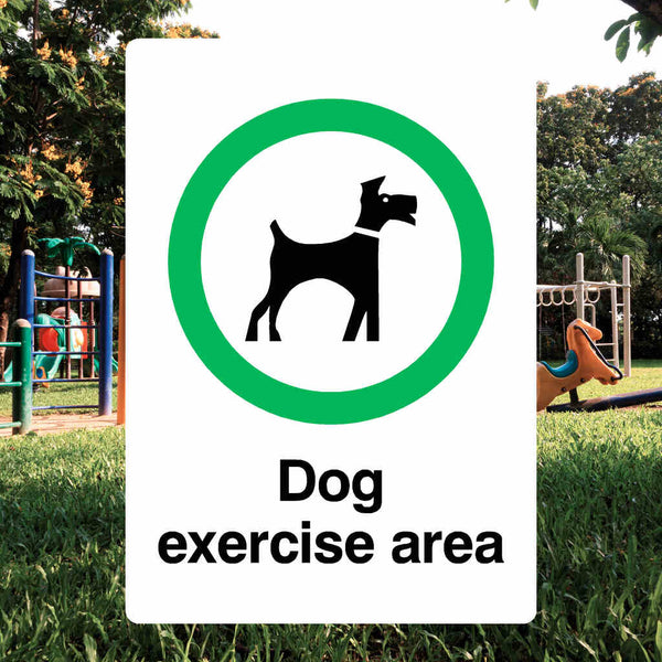 Dog Exercise Area Sign for Parks | Durable UK Safety Sign – The Safety ...