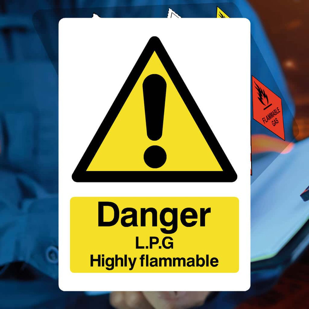 Danger LPG Highly Flammable Sign - Made in Britain – The Safety Sheep Store