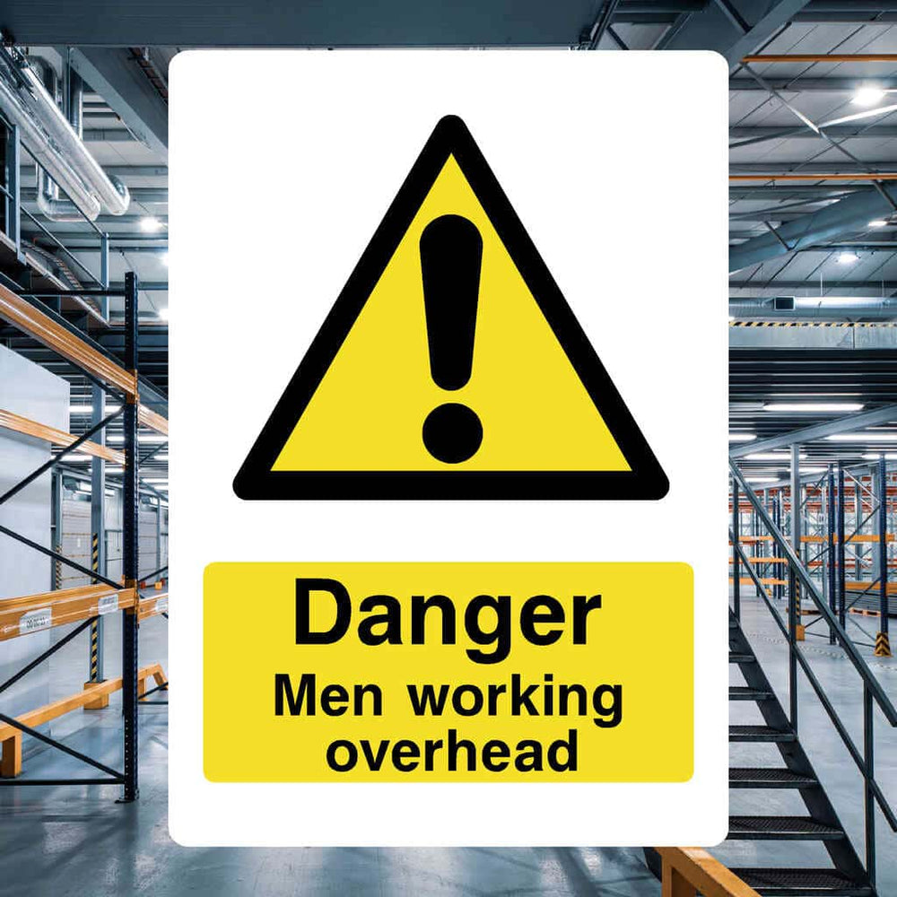 Men Working Overhead Sign - The Safety Sheep Store
