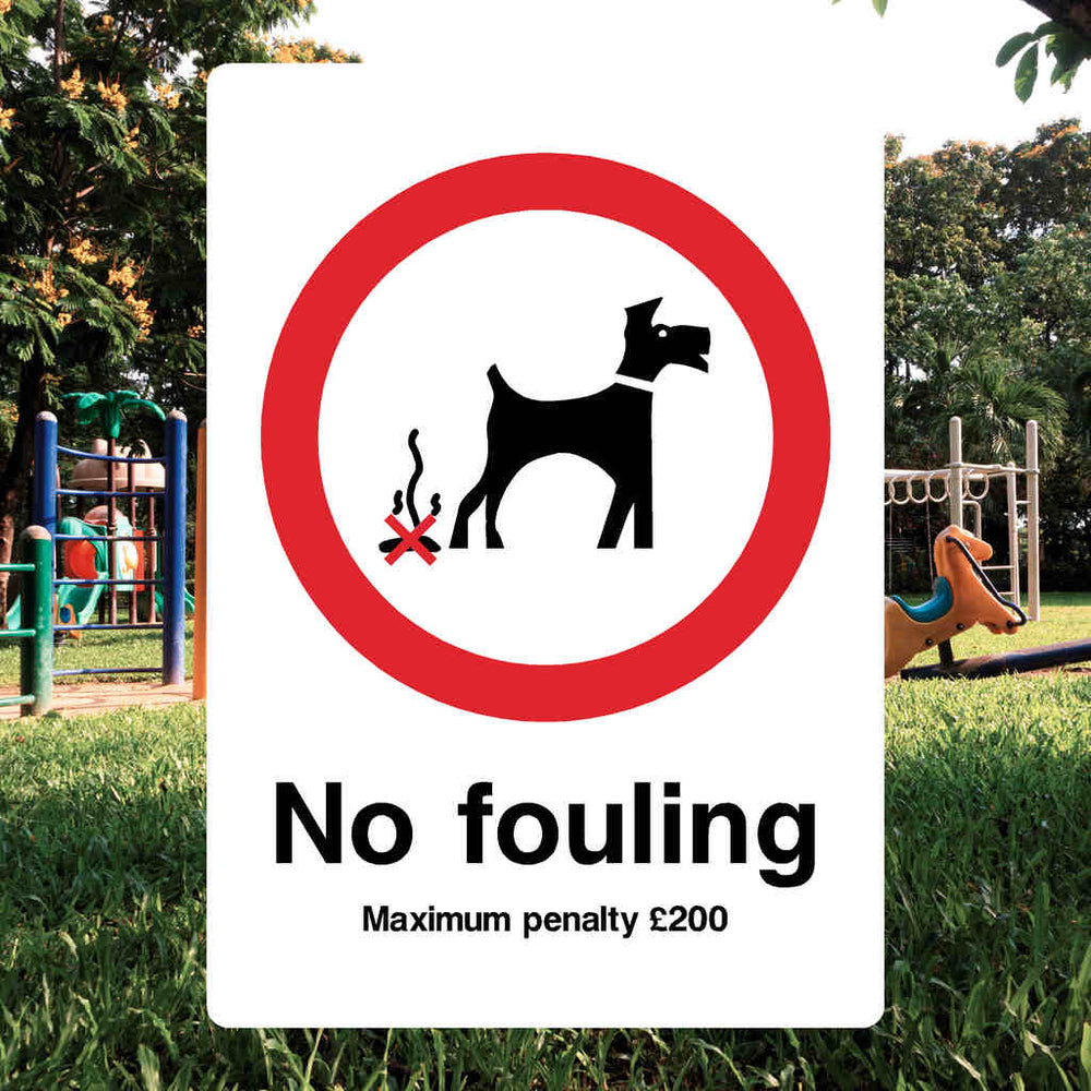 No Fouling Maximum Penalty Sign – Durable Dog Fouling Sign – The Safety ...