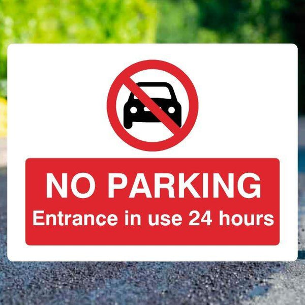 No Parking 24 Hours Sign | UK Made – The Safety Sheep Store