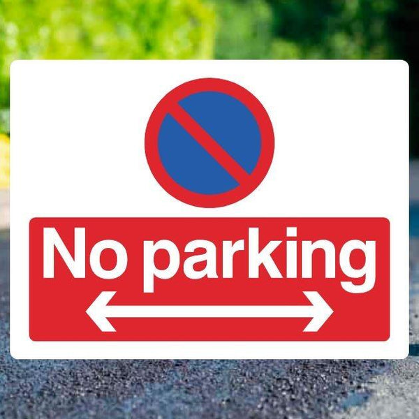No Parking Sign With Arrows | UK Traffic Control – The Safety Sheep Store