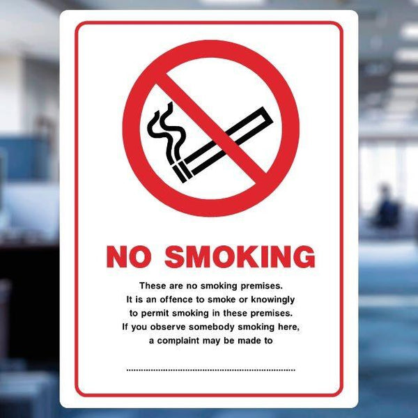 No Smoking Offence Sign – Legal No Smoking Safety Sign UK – The Safety ...