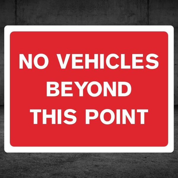 No Vehicles Traffic Sign | UK Parking Notice – The Safety Sheep Store