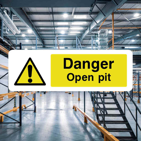 Danger Open Pit Safety Sign - Made in Britain, Fast Shipping – The ...