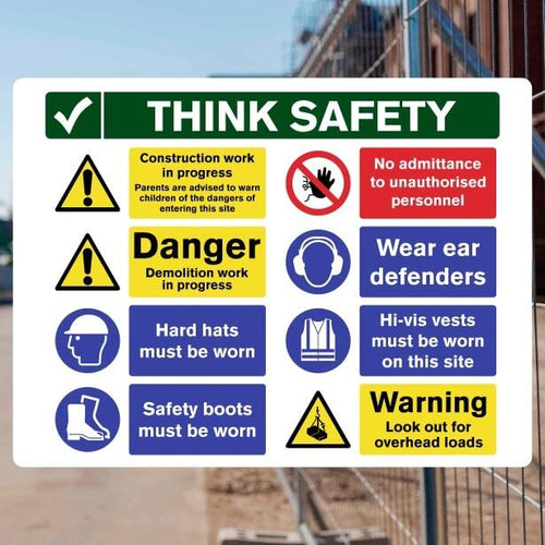 Site Safety Work In Progress Sign – HSE‑Compliant – The Safety Sheep Store