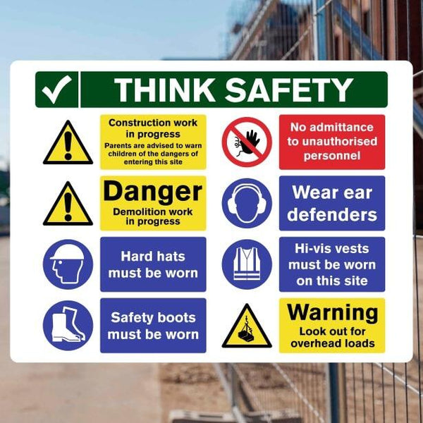 Site Safety Work In Progress Sign – HSE‑Compliant – The Safety Sheep Store
