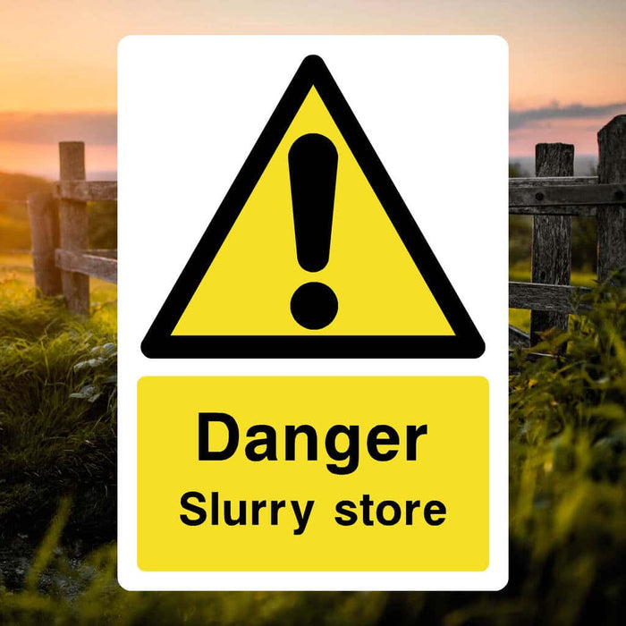 Slurry Store Warning Sign – Made in Britain – The Safety Sheep Store