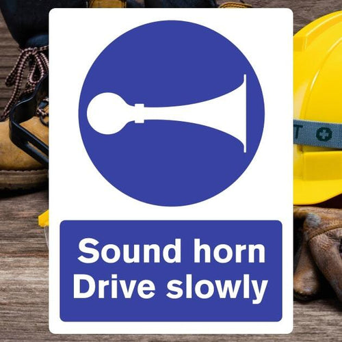 Sound Horn Sign – Traffic & Car Park Safety – The Safety Sheep Store