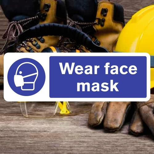 Wear Face Mask PPE Sign | Safety Sheep UK – The Safety Sheep Store
