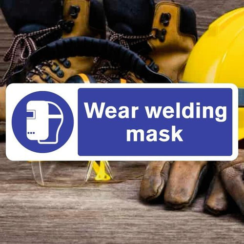 Welding Mask PPE Sign | UK Safety Signs – The Safety Sheep Store